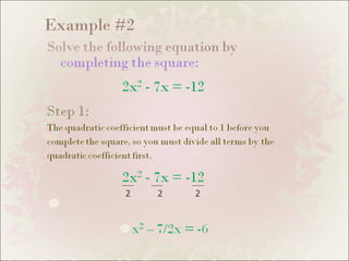 Completing the Square | PPT