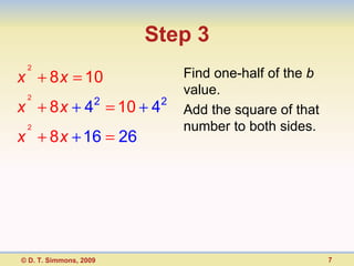 Completing the square | PPT