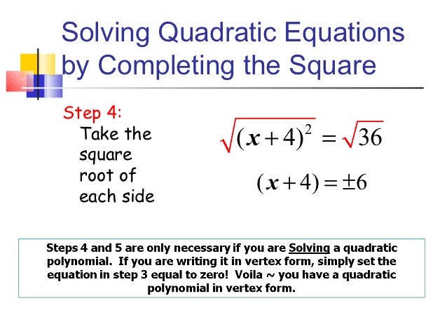 Completing The Square completing-the-square