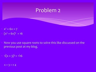 Completing the square | PPT