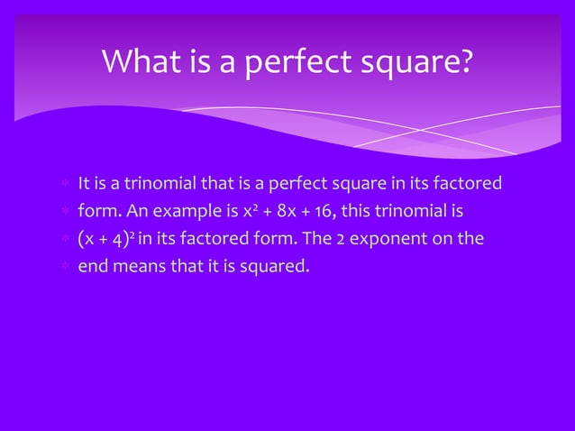 Completing the square | PPT