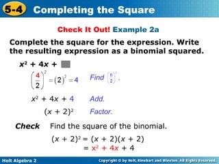 Completing the square | PPT