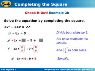 Completing the square | PPT