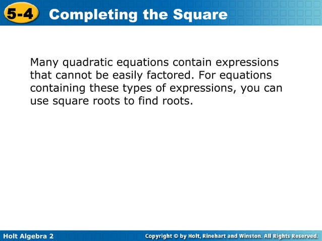 Completing the square | PPT | Homework and Study | Education