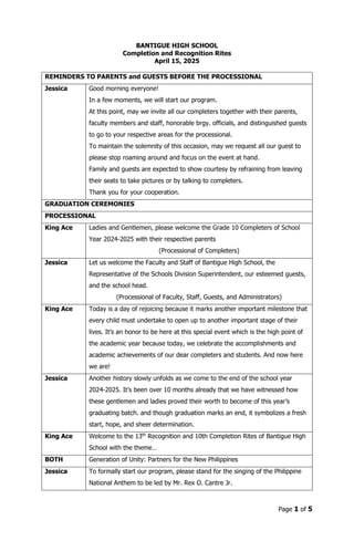 Completion and Recognition Script.ajsnasnpdf | PDF