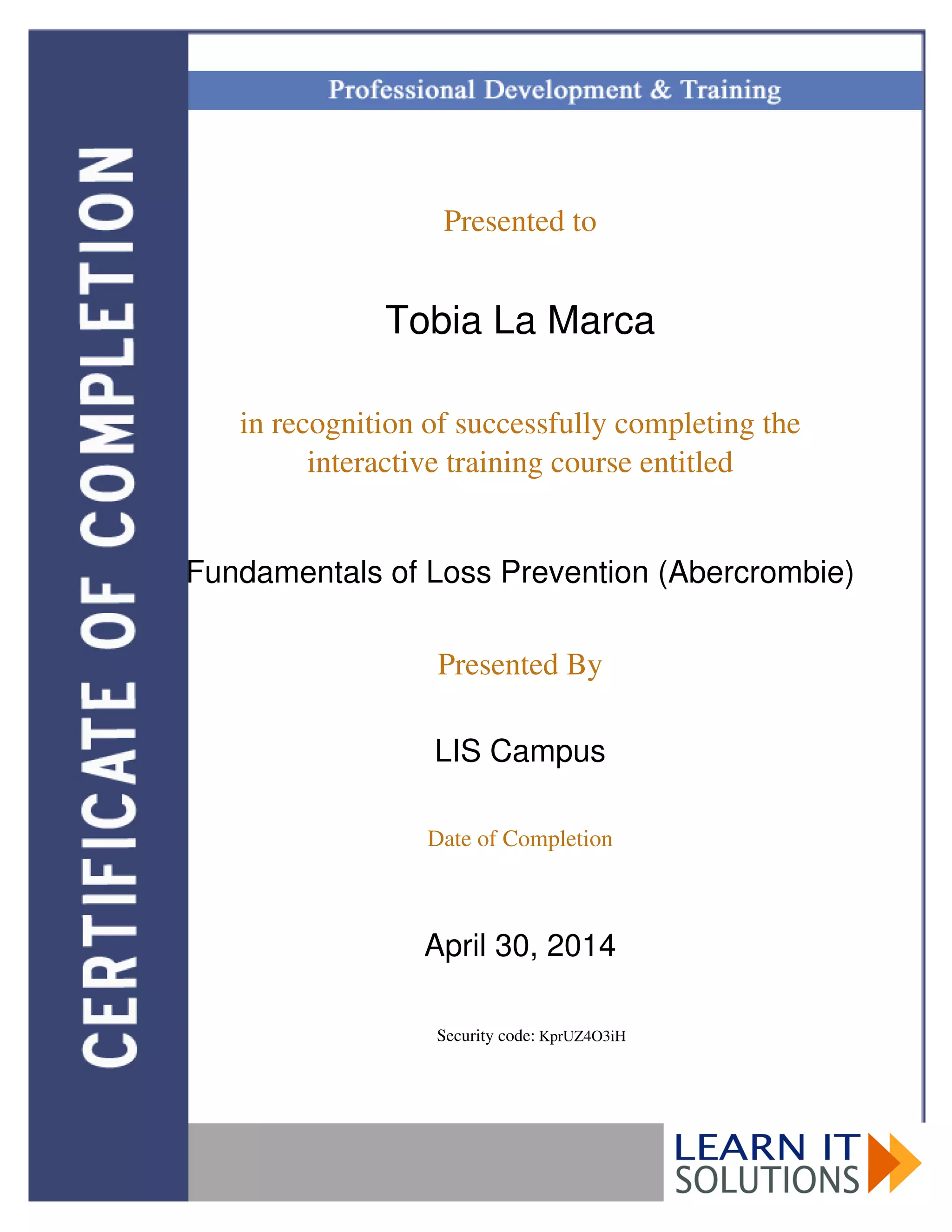 Loss Prevention fundamentals | PDF