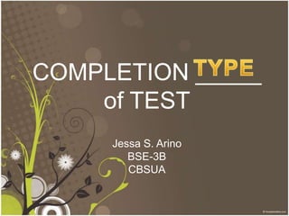 Completiontestppt | PPTX