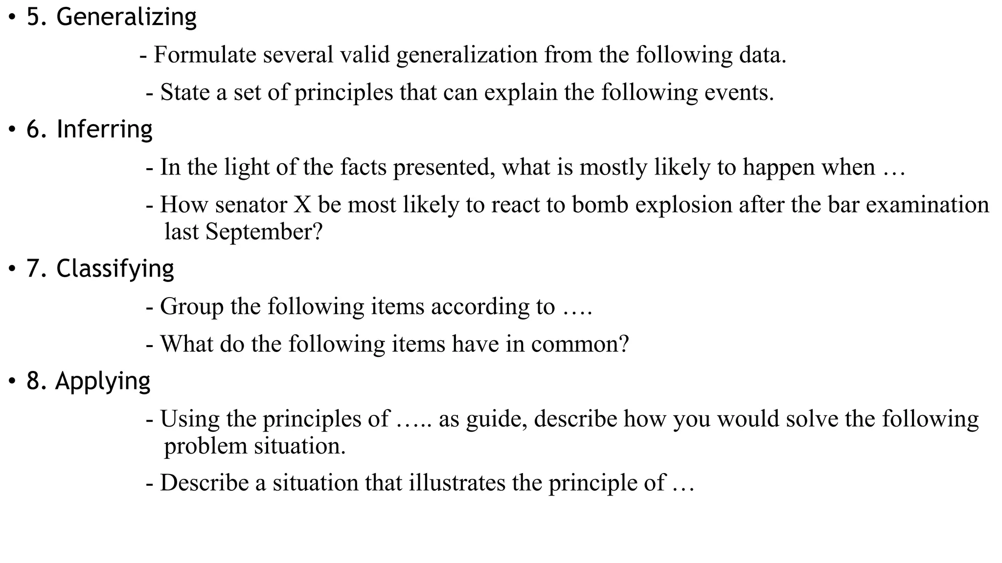 Completion Type Of Test Pptx Educational Assessment Education