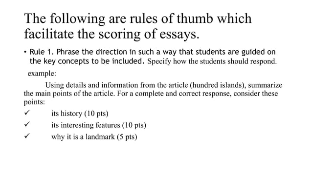 Completion Type Of Test Pptx Educational Assessment Education