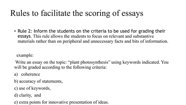 Completion type of test | PPTX | Educational Assessment | Education