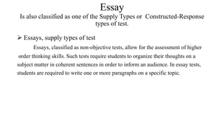 Completion type of test | PPTX
