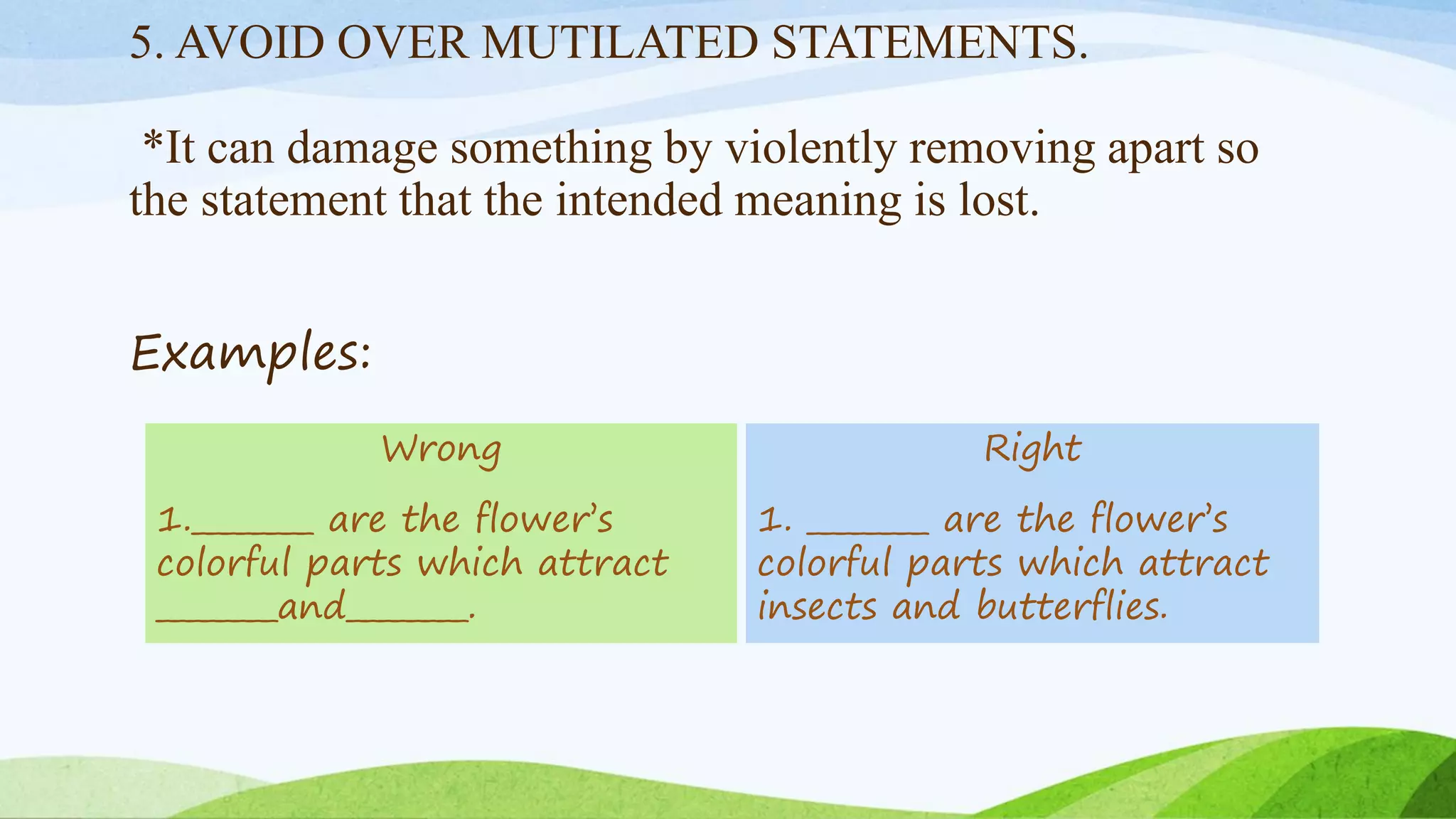 Completion Type Of Test Pdf
