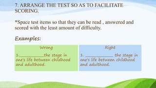 Completion type of Test | PDF | Educational Assessment | Education