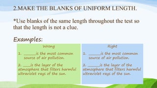 Completion type of Test | PDF | Educational Assessment | Education