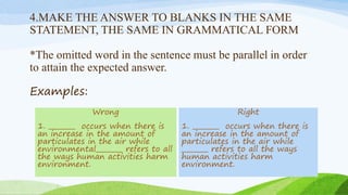 Completion type of Test | PDF | Educational Assessment | Education