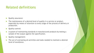 Quality Management | PPTX