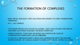 Complexometric Titration - Lidia Maria | PPTX
