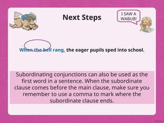 Mastering Subordinating Conjunctions for Complex Sentences | PPT