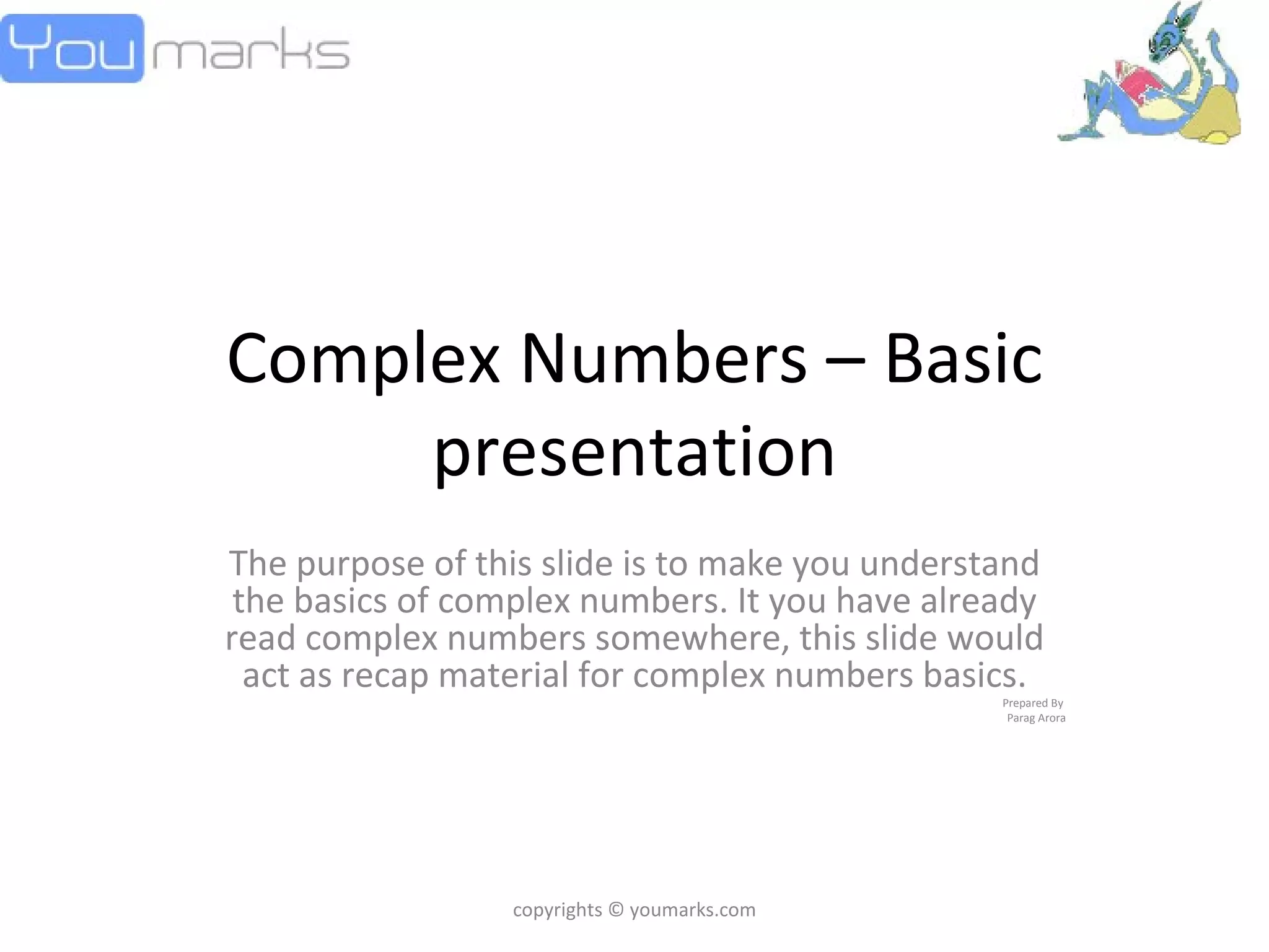 complex numbers 1 | PPT | Physics | Science