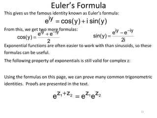 complex numbers 1 | PPT | Physics | Science