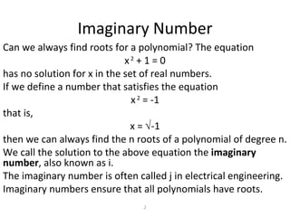 complex numbers 1 | PPT | Physics | Science