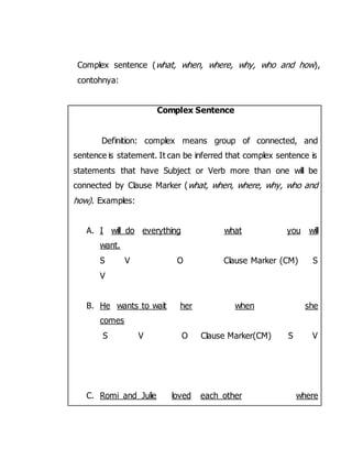 Complex sentence-rpp | DOC