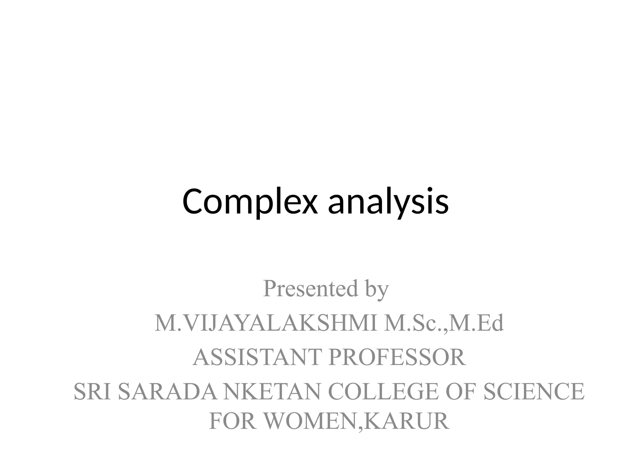 HOMOLOGY,ARGUMENT PRINCIPLE,RESIDUE THEOREM,POISSON FORMULA | PPTX ...