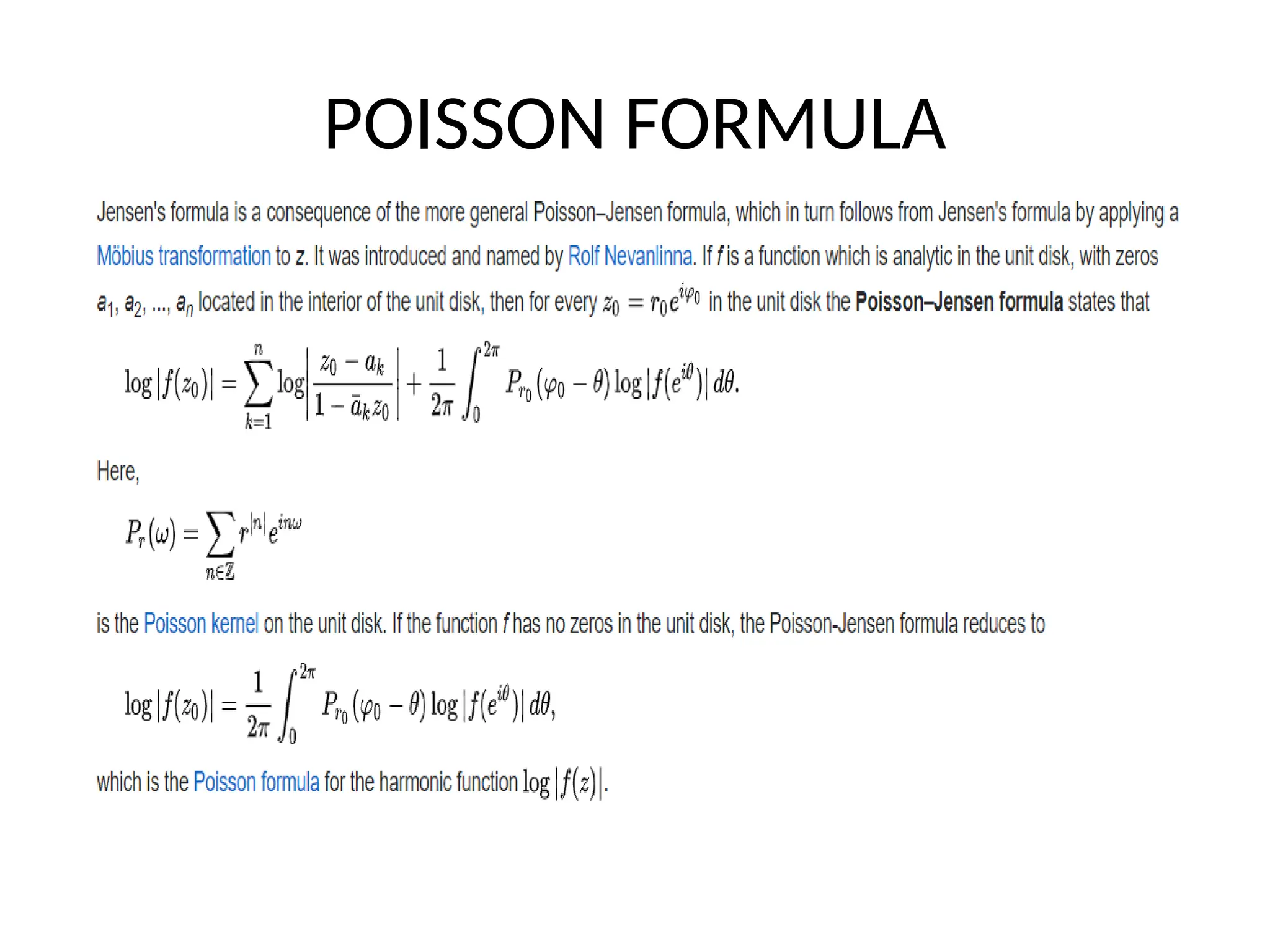 HOMOLOGY,ARGUMENT PRINCIPLE,RESIDUE THEOREM,POISSON FORMULA | PPTX
