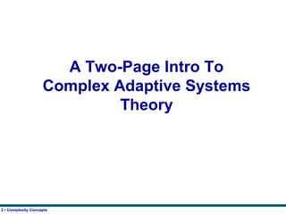 Complexadaptivesystemstheory 12613245196525-phpapp02 | PPT