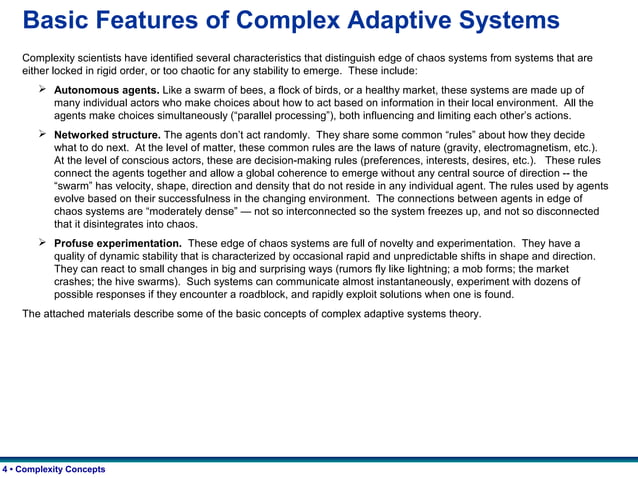 Complexadaptivesystemstheory 12613245196525-phpapp02 | PPT