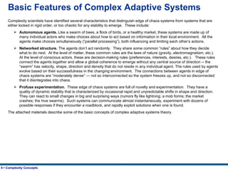 Complex Adaptive Systems Theory | PPT