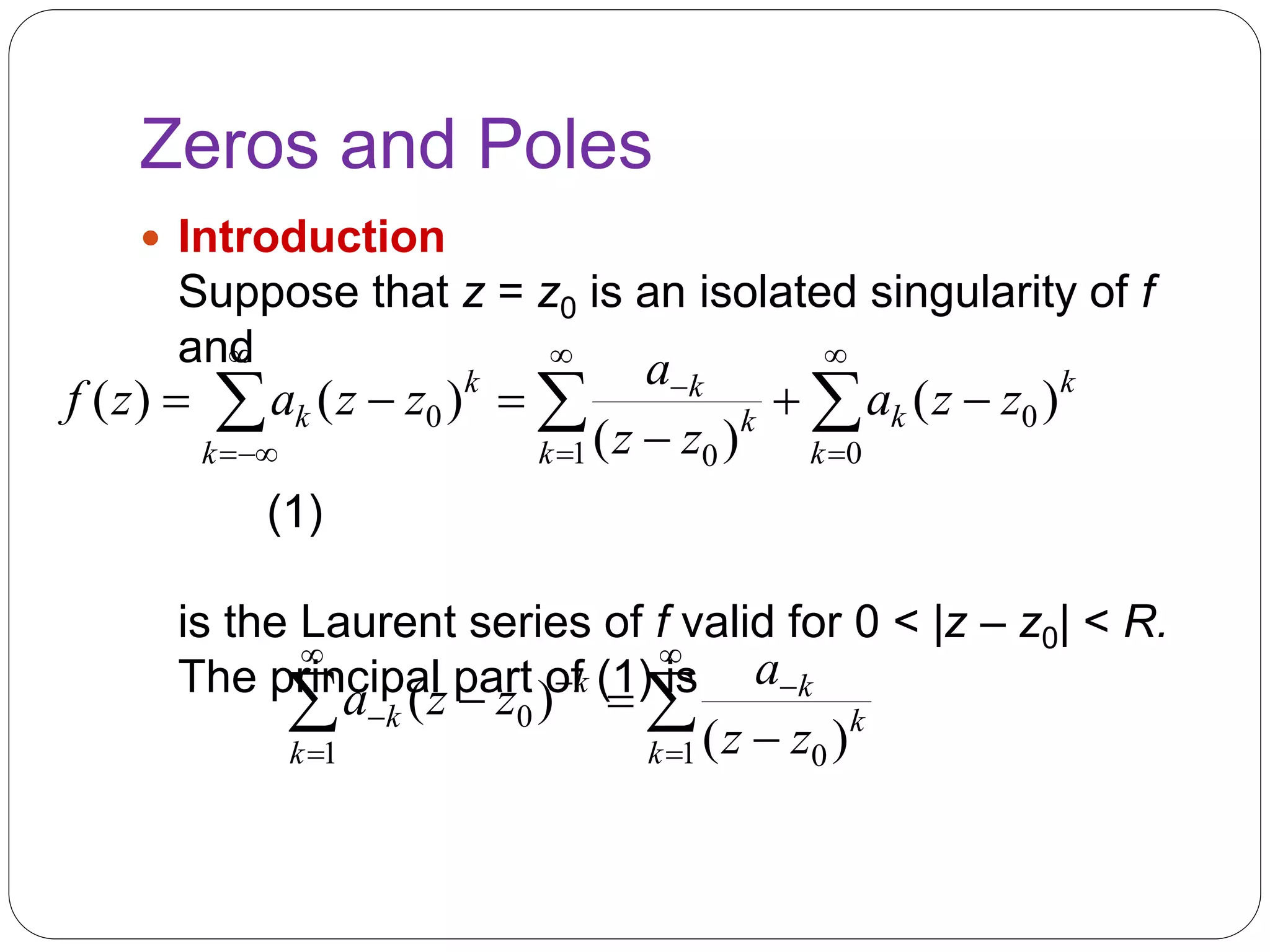 Complex analysis | PPTX