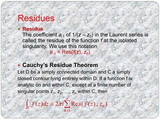 Complex analysis | PPTX