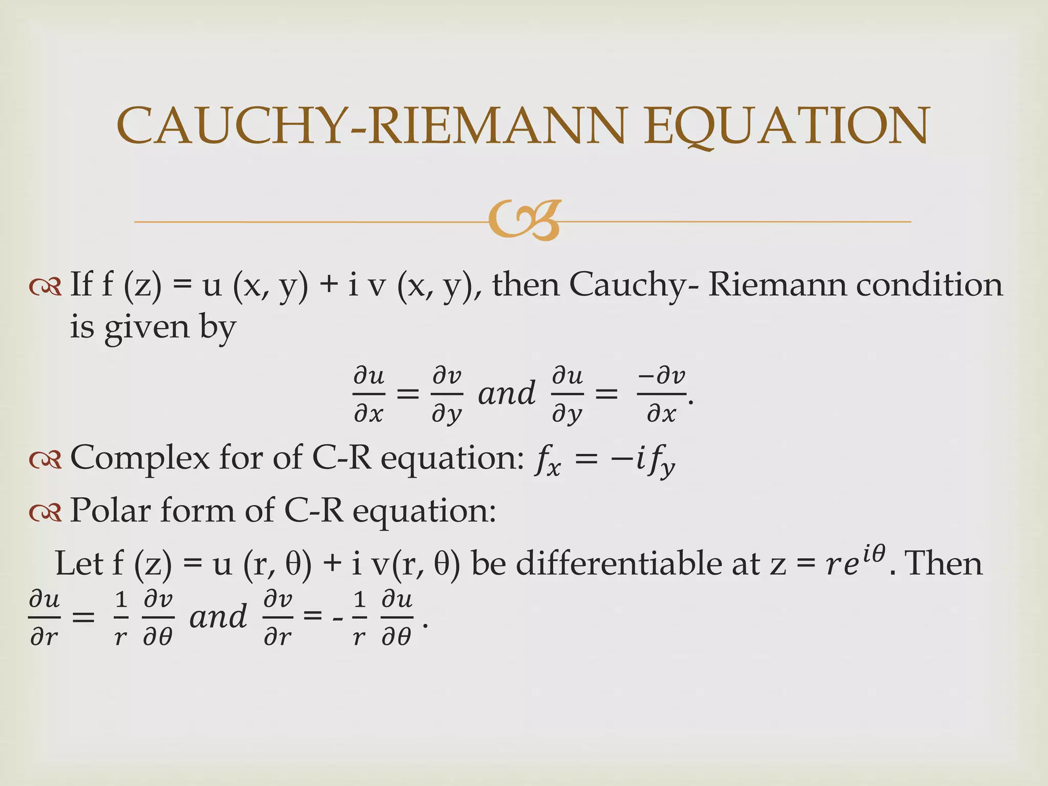 Complex analysis | PPTX