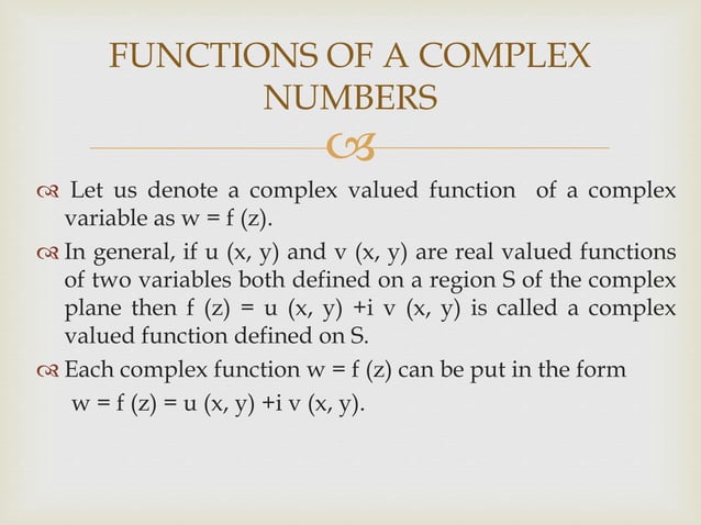 Complex analysis | PPTX