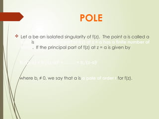 Basic concept of complex analysis....... | PPT