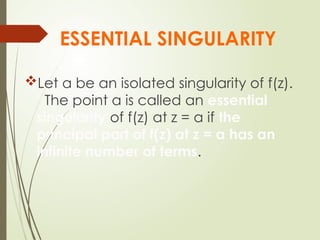Basic concept of complex analysis....... | PPT