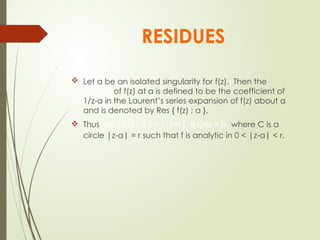 Basic concept of complex analysis....... | PPT