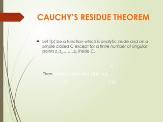 Basic concept of complex analysis....... | PPT