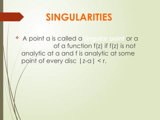 Basic concept of complex analysis....... | PPT