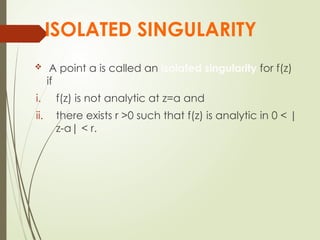 Basic concept of complex analysis....... | PPT