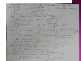 Complex analysis - contour integration | PPT