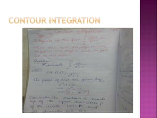 Complex analysis - contour integration | PPT