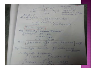 Complex analysis - contour integration | PPT