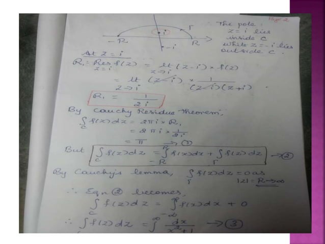 Complex analysis - contour integration | PPT Complex analysis - contour integration | PPT