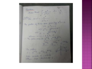 Complex analysis - contour integration | PPT