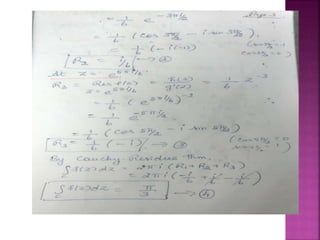 Complex analysis - contour integration | PPT
