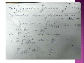Complex analysis - contour integration | PPT