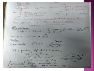 Complex analysis - contour integration | PPT