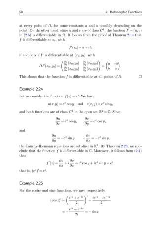 Complex analysis and differential equation | PDF